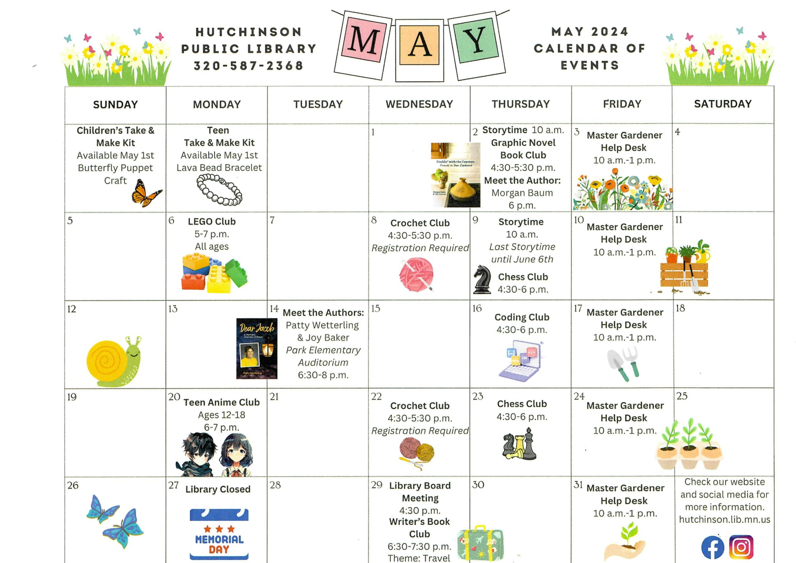 Hutchinson Public Library | Library Calendar
